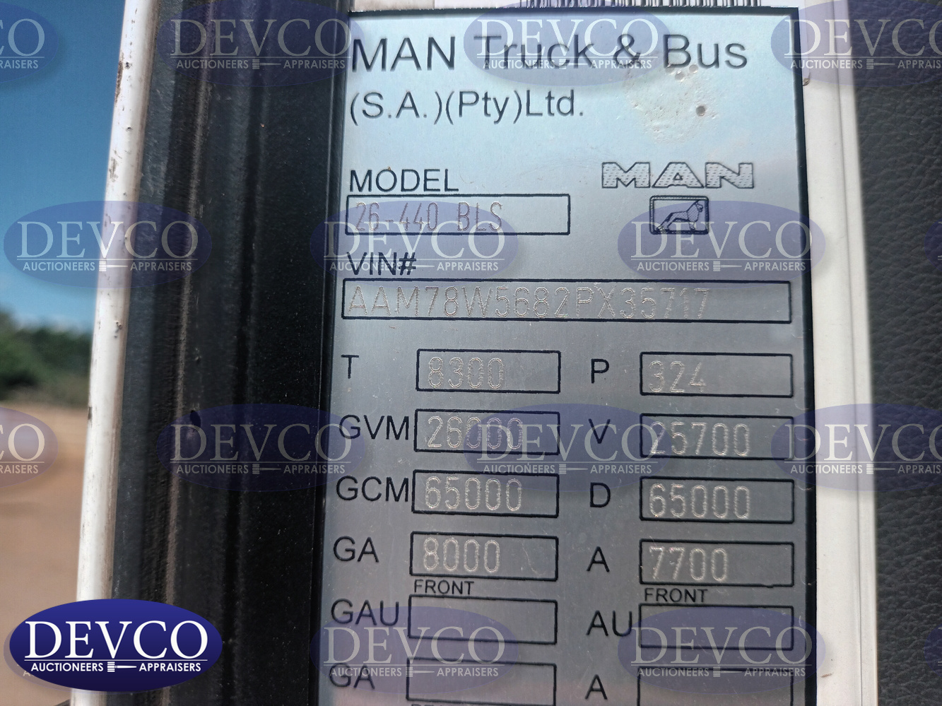 2017 MAN TGS 26.440 6x4 Mechanical Horse | Devco Auction